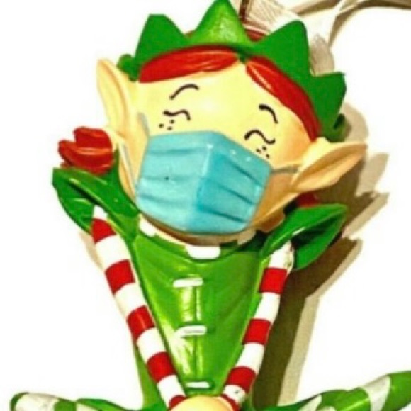 Hallmark | Holiday | Hallmark Christmas Elf Wearing Mask Spread Cheer ...
